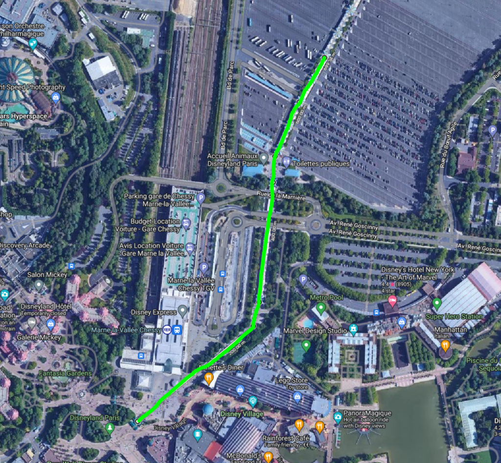 Disney Paris Parking Lot Review - Themepark Freak